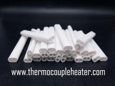 China Alsint C799 99.7% Alumina Ceramic Double-Hole Insulating Tubes for High-Temperature Thermocouples for sale