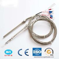 China RTD Needle Shaped Handle Temperature Pt100 Thermocouple Sensor For 300c Degree for sale