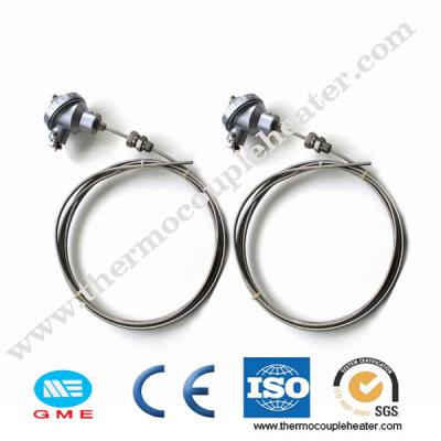 China Armoured K Type Thermocouple RTD With SS Sheath And Mineral Insulated Cable for sale