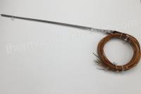 China Type J Thermocouple Probe For Hot Runner System With Metal Head And Shrink Tube for sale