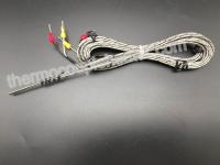 China K Type Thermocouple RTD With Metal Transition And Fiberglass Leads SS Braided for sale