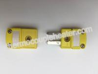 China Yellow Thermoplastic Thermocouple Connectors Type K Male And Female For Industria for sale