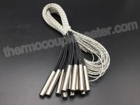 China Diameter 10MM Cartridge Heaters With Internally Connected Fiberglass Leads for sale