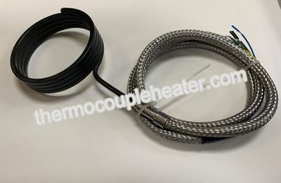 China 750℃ Thermocouple Inbuilt Coil Heaters With SS Braided Protection Sleeve for sale