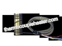 China IP65 230V Hot Runner Coil Heaters With Inbuilt Type J Thermocouple for sale