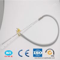 China K Type Armored Mi Cable Thermocouple With 2m Extension Wire for sale