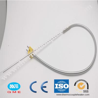 China K Type Armored Mi Cable Thermocouple With 2m Extension Wire for sale