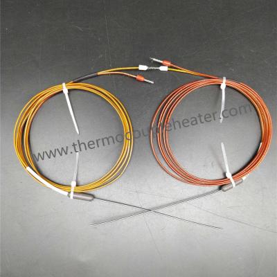China Hot Runner Temperature Sensor Thermocouple With Probe Diameter 1.0/1.5mm for sale