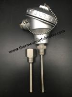 China Inserted Temperature Sensor RTD PT100 With Waterproof Head for sale
