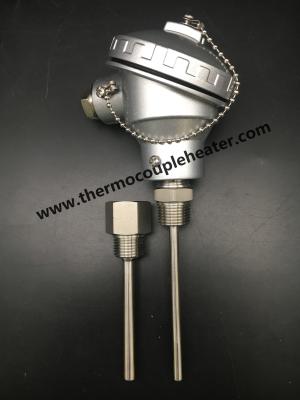 China Inserted Temperature Sensor RTD PT100 With Waterproof Head for sale
