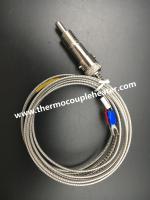 China Temperature Sensor Bayonet Style Thermocouple Type J / K With 2m Cable for sale