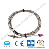 China Stainless Steel Screw Temperature Sensor Pt100 Rtd K Type Thermocouple M6 for sale