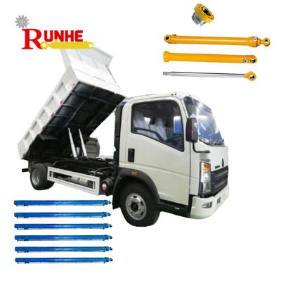 China 250mm Stroke Anti Corrosion Dump Truck Hydraulic Cylinders For Forestry Trucks for sale