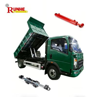 China 45 Alloy Steel Barrel Dump Truck Hydraulic Cylinders For Xga360 Construction Trucks for sale