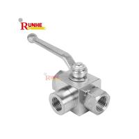 China KHB3K-G1/2 Hydraulic Control Valve 315bar Hydraulic 3 Way Ball Valve G1/2 for sale
