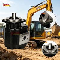 China Cast Iron Hydraulic Gear Motor PGM 75 Series Bulldozer Part for sale