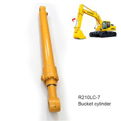China Hydraulic Bucket Cylinder for R210LC-7 Excavator – Heavy Duty Double Acting Cylinder for sale