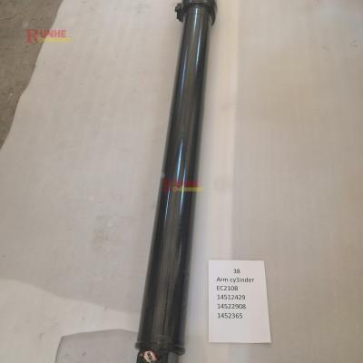 China Standard Size Arm Hydraulic Cylinder Assembly EC210B Excavator Double Acting Stable Operation for sale