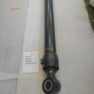 China Precision Machined Bucket Hydraulic Cylinder Assembly For EC290B  Double Acting Simple Maintenance for sale
