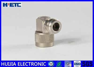 China N Type Male to Female Right Angle RF Connector Adapter Brass Gold Plated 50 Ohm 6GHz for sale