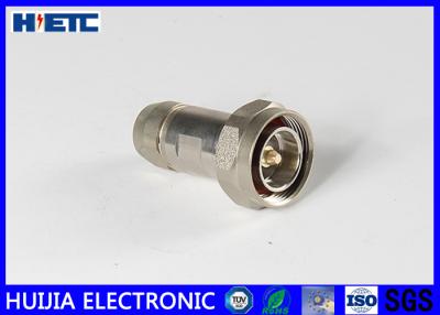 China RF Connector Male DIN ST Clamp for 1/2 Feeder Cable 50 Ohm 6GHz for sale