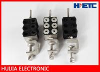 China Plastic Electronic Two Hole Fiber Optic Feeder Cable Clamp 1-1/4 Inch 304SS 6 Way Telecom for sale