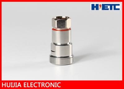 China RF DIN Type 1/2 Feeder Cable Female Antenna Connector Nickel Plated DC 2.5GHz 50ohm for sale
