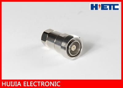 China 1/2 Inch Feeder Cable Coax to Antenna Adapter RF DIN Straight N Type Female Connector 50 Ohm for sale