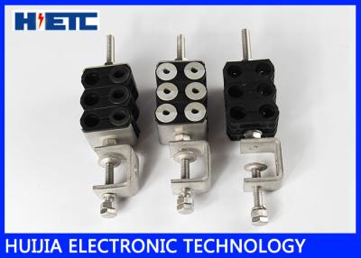 China 6 Way Telecommunication Compon Through Type For Fiber Optic Feeder Cable Clamp 1 - 5/8 Inch for sale