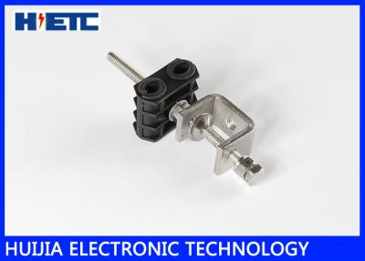 China Two Hole Through Type Fiber Optic Coaxial Cable Clamp for 1-1/4 Inch Feeder Cable 304 Stainless Steel for sale
