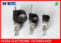 China Stainless Steel Feeder Coaxial Cable Clamps 7/8 One Way Through Type 304 for sale
