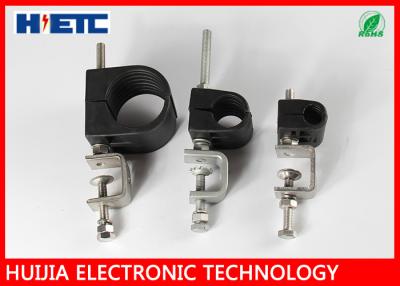 China Stainless Steel Feeder Coaxial Cable Clamps 7/8 One Way Through Type 304 for sale