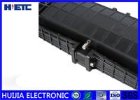 China Black IP68 Fiber Optic Closure Corrosion Resistant 2 in 2 Out Splice Enclosure Box for sale