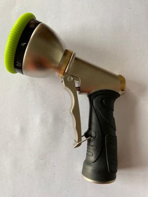 China 8 Patterns Garden Water 60PSI Metal Hose Spray Gun for sale