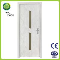 China Customizable WPC Glass Door with 600mm 700mm 800mm Width Options and Termite Proof Construction for sale