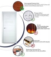 China Painting WPC Door moisture resistant and heat insulating interior door made from 100 percent WPC material for long lasting durability for sale