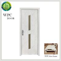 China Waterproof External WPC Glass Door Anti Formaldehyde Bathroom Use for sale