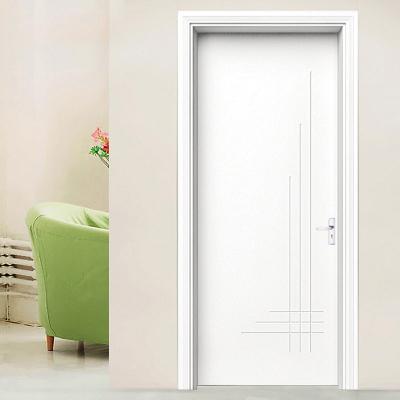 China Moisture Resistant Soundproof Design Heat Insulation Painting WPC Hollow Door for Modern Spaces for sale