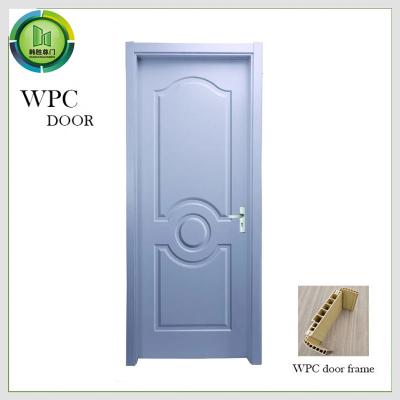 China Painting WPC Door modern interior door with durable WPC frame moisture resistance soundproof design and customizable surface treatments for sale