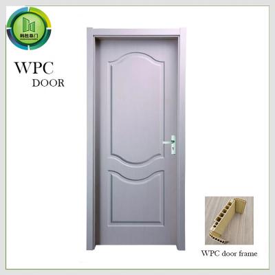 China Painting WPC Door environmentally friendly interior door with superior strength stability and resistance to humidity and rot for sale