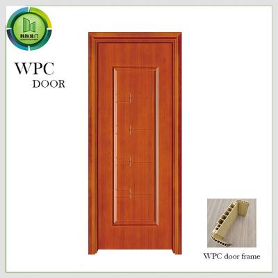 China Moisture Proof WPC Plain Door Water Resistant 45MM Thickness Apartment Use for sale