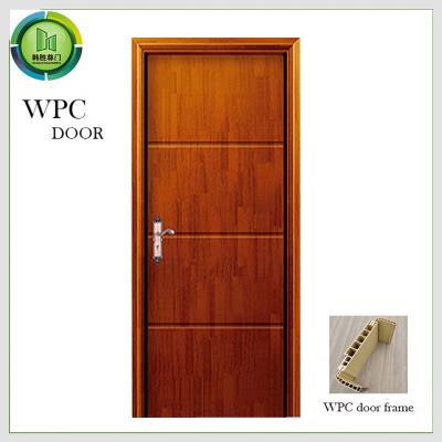 China Fire Rated WPC Plain Solid Wood Interior Doors Termite Resistance Home Use for sale