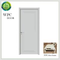 China OEM Fire Retardant WPC Plain Door White Flush Moisture Resistance Hotel Use for sale