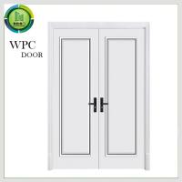 China Anti Formaldehyde WPC Double Doors Exterior Environmental Protect Apartment Use for sale