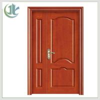 China Termite Resistant Wood Double Doors , Unequal Double House Door for sale