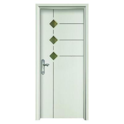 China Juye WPC Glass Door Waterproof Internal Glass Doors For Modern Homes And Offices for sale