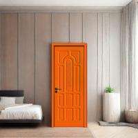 China Painting WPC Door Designed for Modern Sustainable Spaces with Excellent Heat Insulation and Low Maintenance Requirements for sale