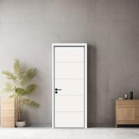 China Soundproof Moisture Resistant Heat Insulation Painting WPC Hollow Door for Modern Interiors for sale