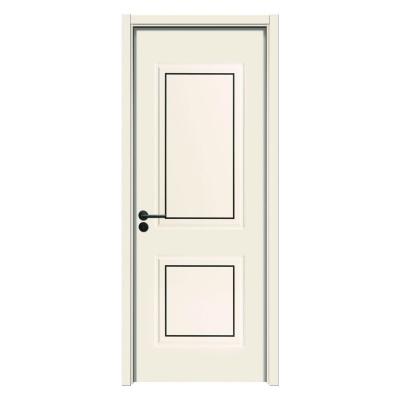 China High-Performance Painting WPC Door With Reconstituted Biodegradable Polymers And Wood Powder for sale