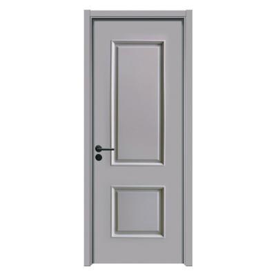 China Eco-Friendly and Durable Painting WPC Door Made with Wood Powder and Biodegradable Polymers for sale